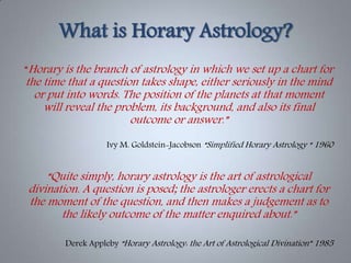 What is horary astrology? | PPTX