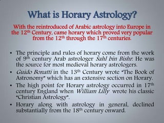 What is horary astrology? | PPTX