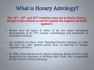 What is horary astrology? | PPTX