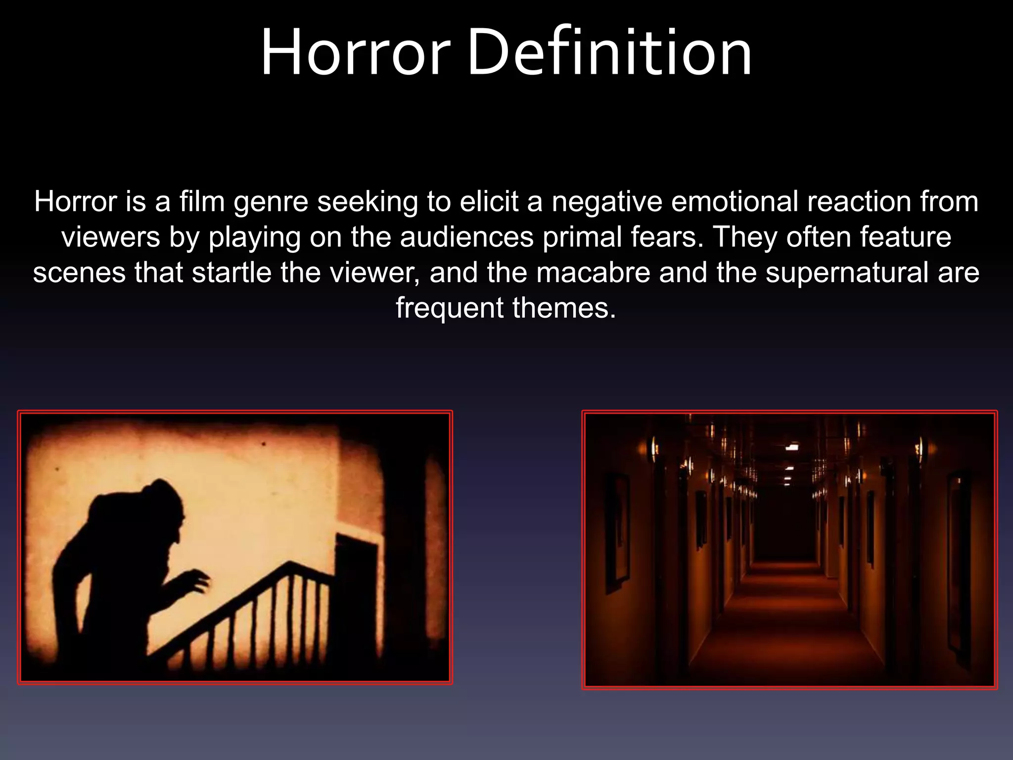 What is horror? | PPTX