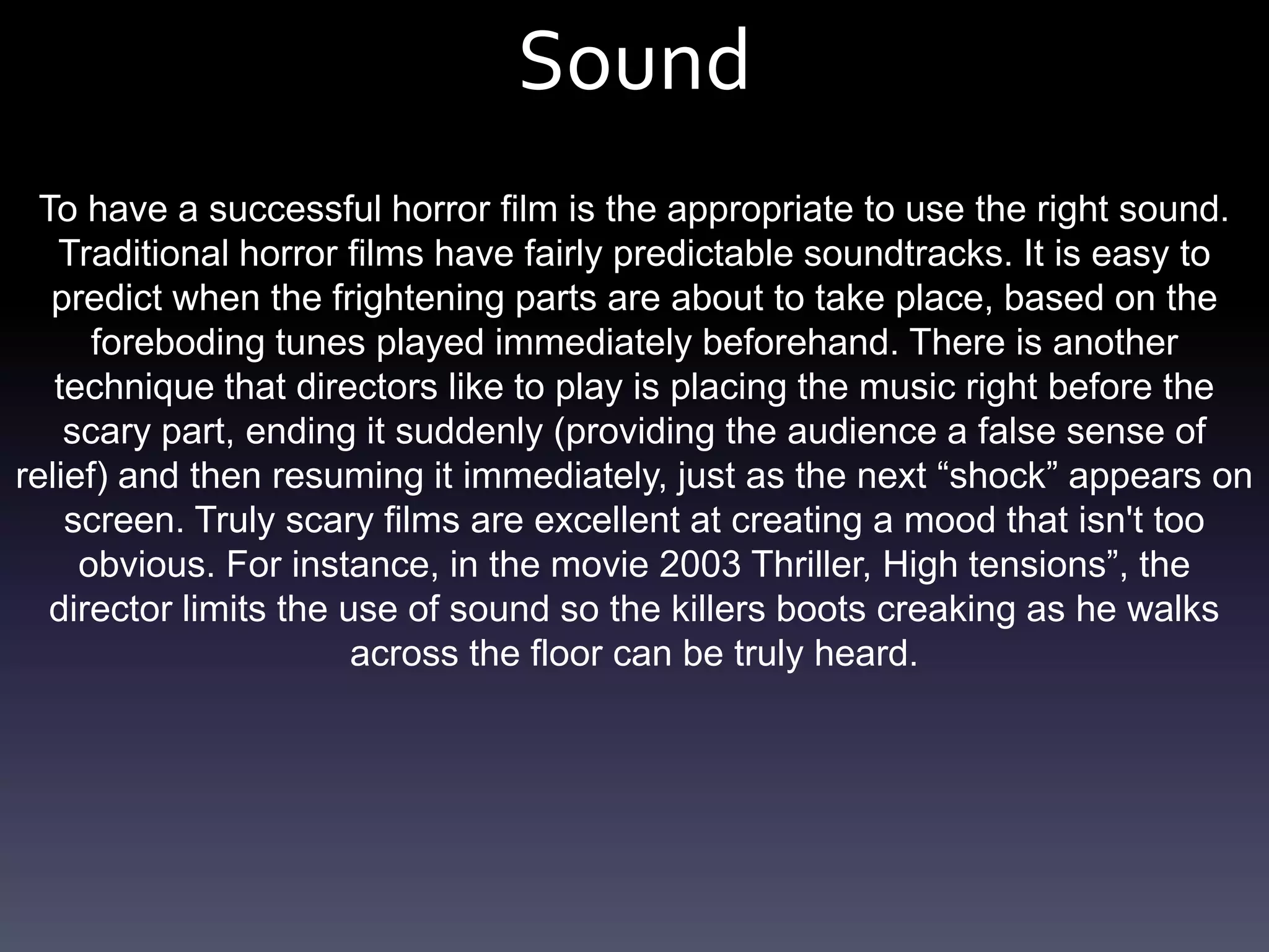 What is horror? | PPTX