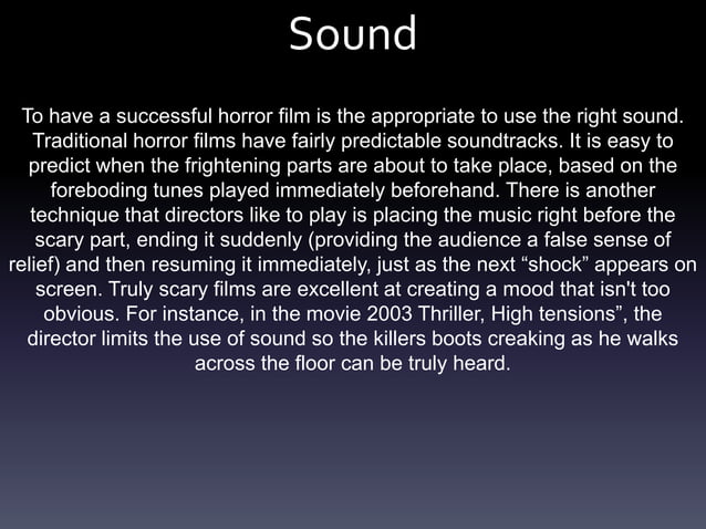 What is horror? | PPT | Free Download