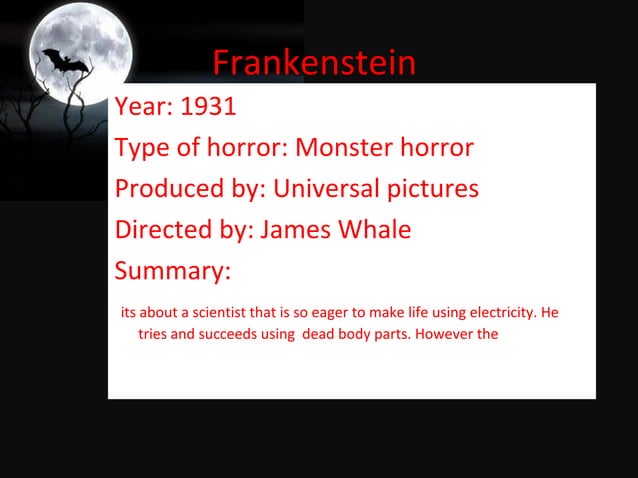 What is horror? | PPT