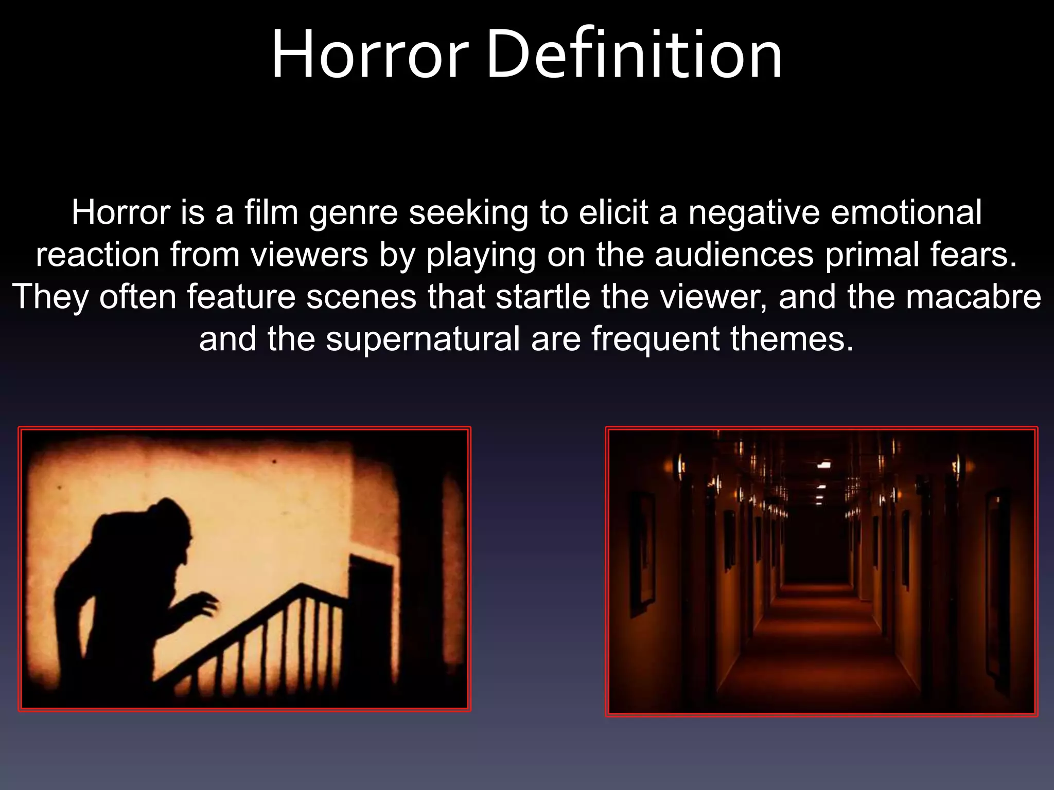 What is horror | PPTX