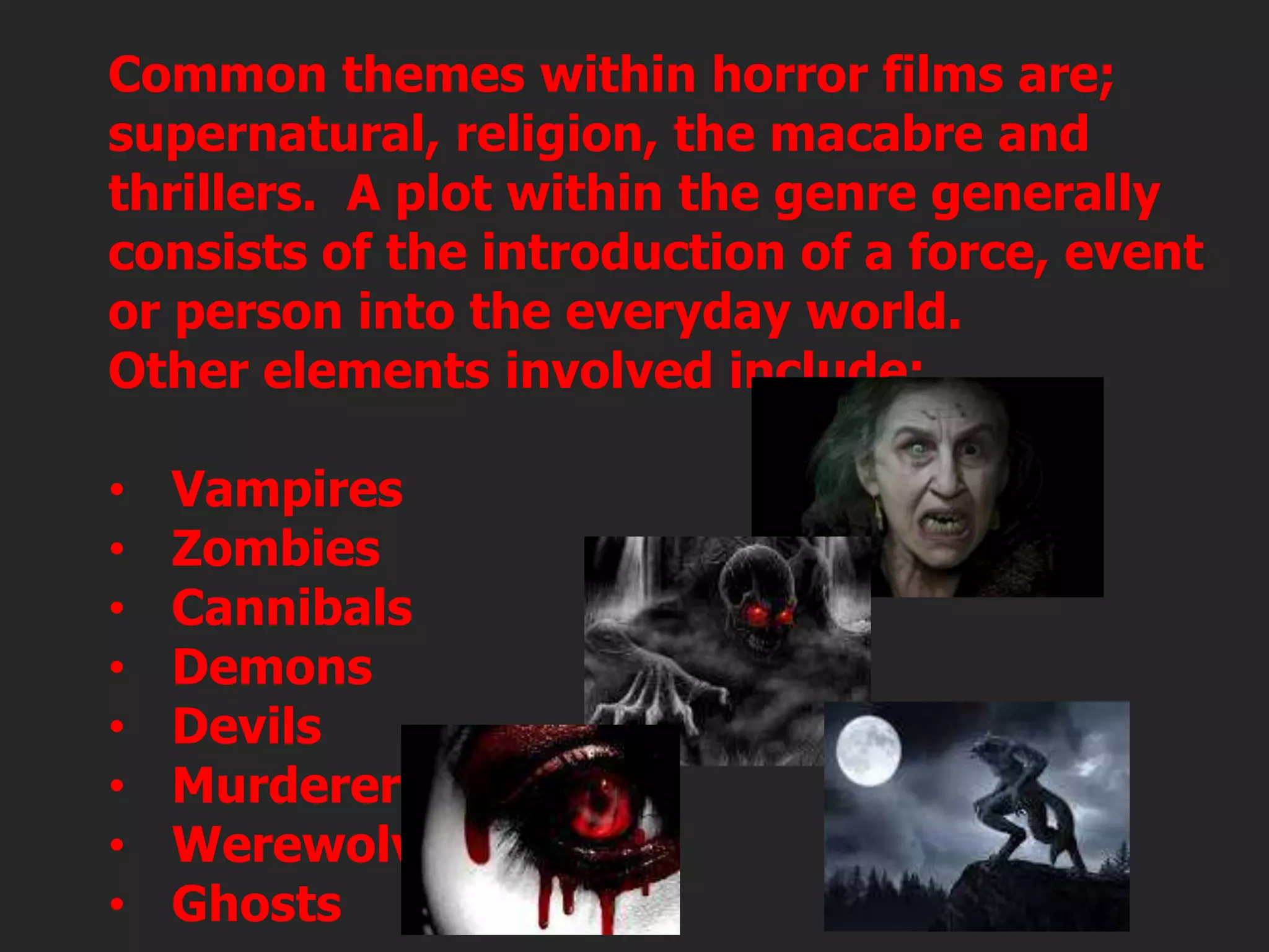 What is horror1 | PPT