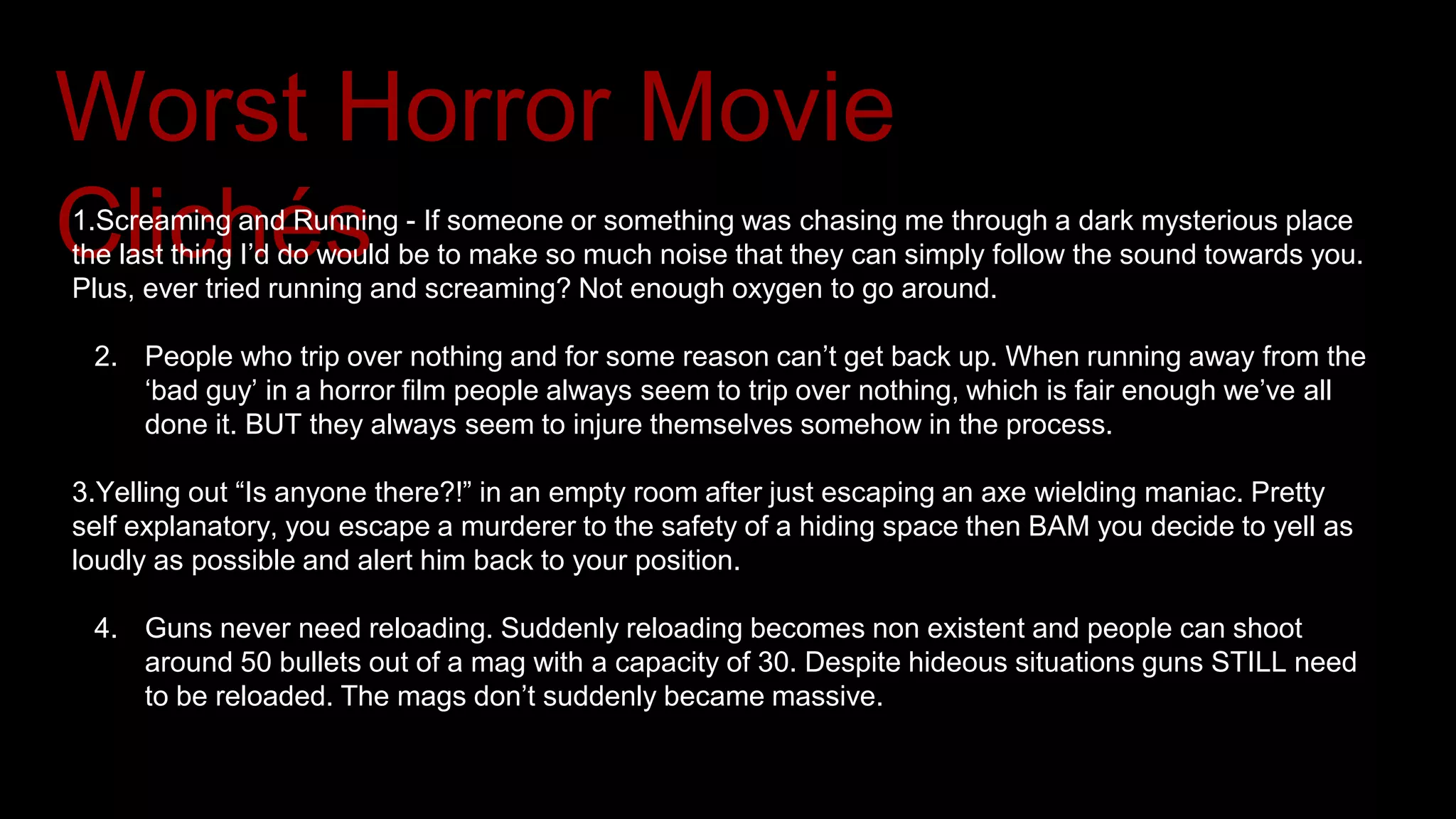 What is horror? | PPTX