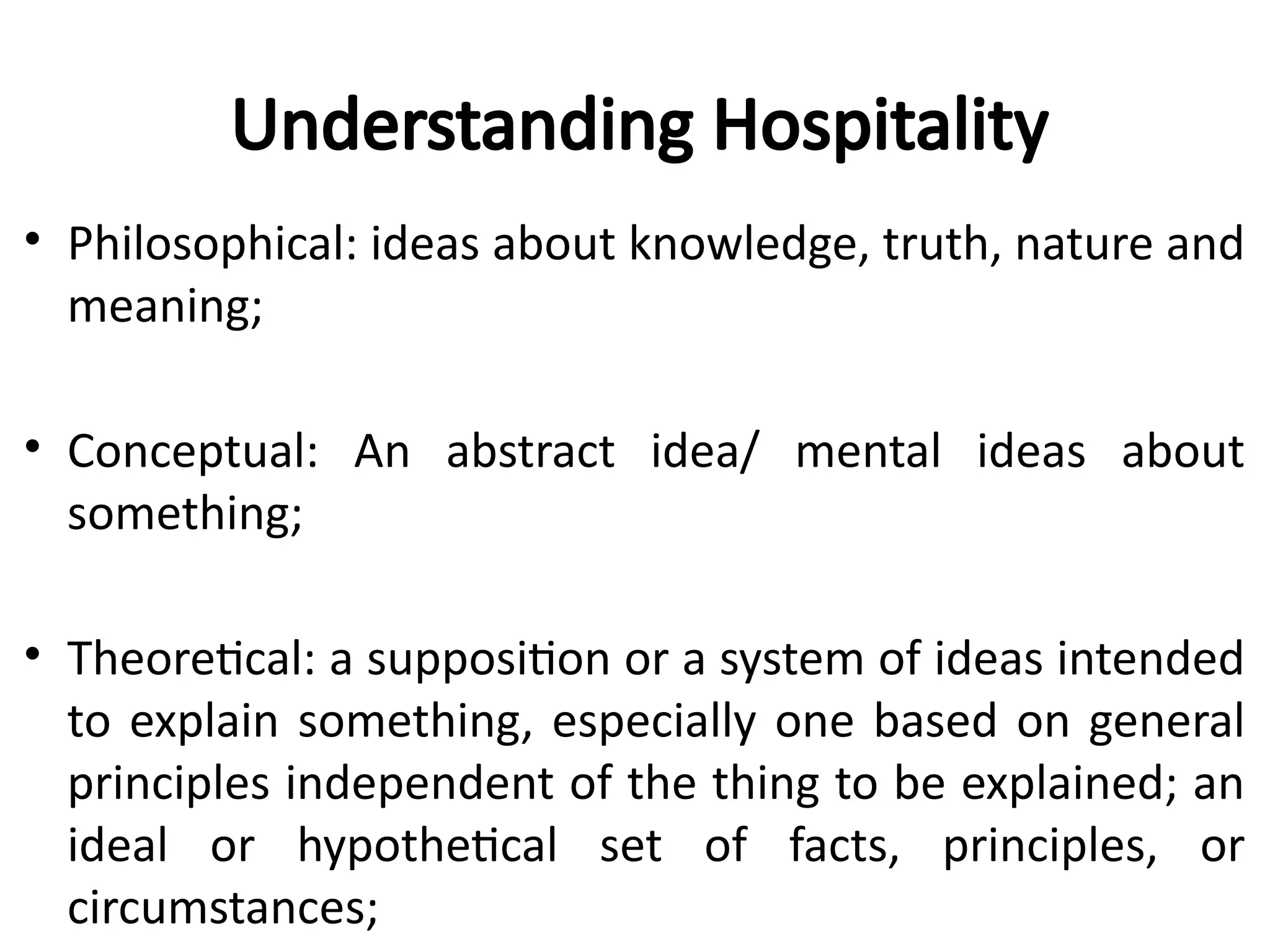What is hospitality?.pptx introduction to hospitality management ...