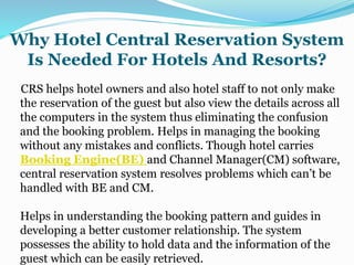 What Is Hotel CRS? | PPTX