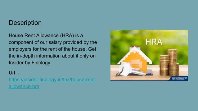 What is House Rent Allowance (HRA) in Salary? | PPT