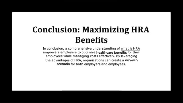 What Is HRA and How Is it Calculated? ppt | PPT