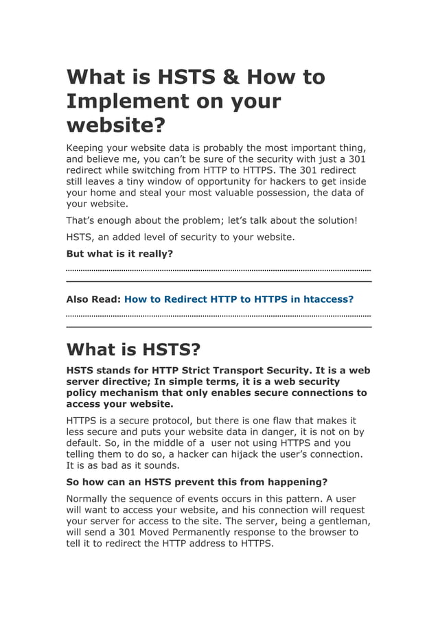 What is HSTS.pdf