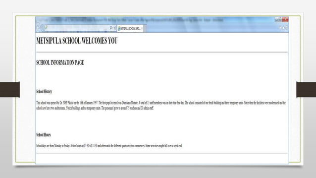What is html | PPTX | Web Design and HTML | Internet