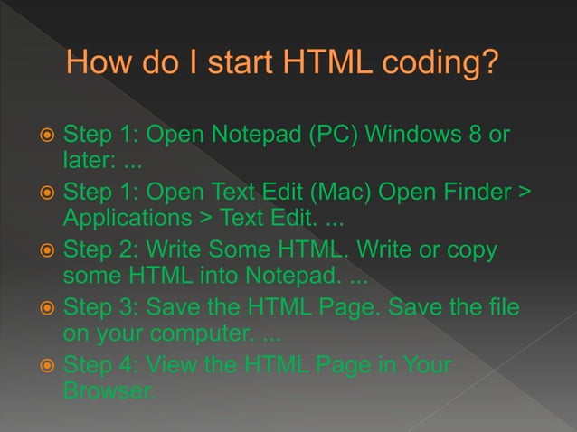 What is html and how it uses/ | PPT
