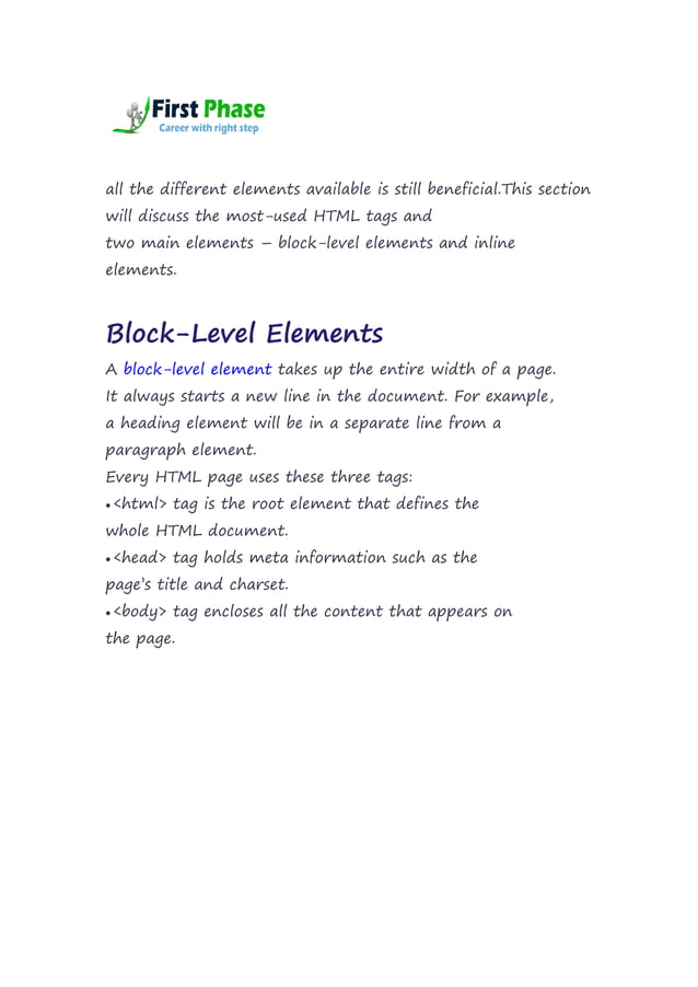 WHAT IS HTML.pdf | Web Design and HTML | Internet