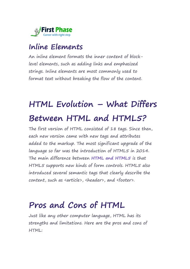 WHAT IS HTML.pdf | Web Design and HTML | Internet