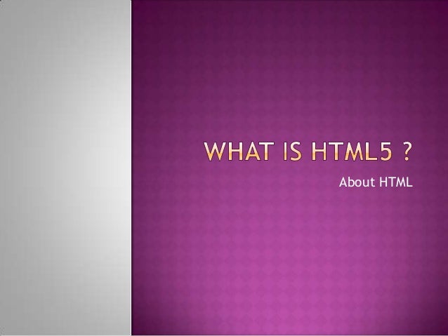 What Is Html5 Astonishingceiyrs