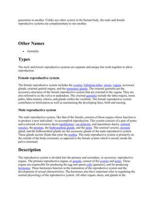 What is human reproduction | DOCX