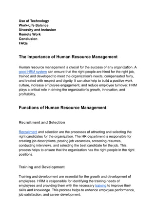 What is Human Resource Management.pdf | Human Resources | Business