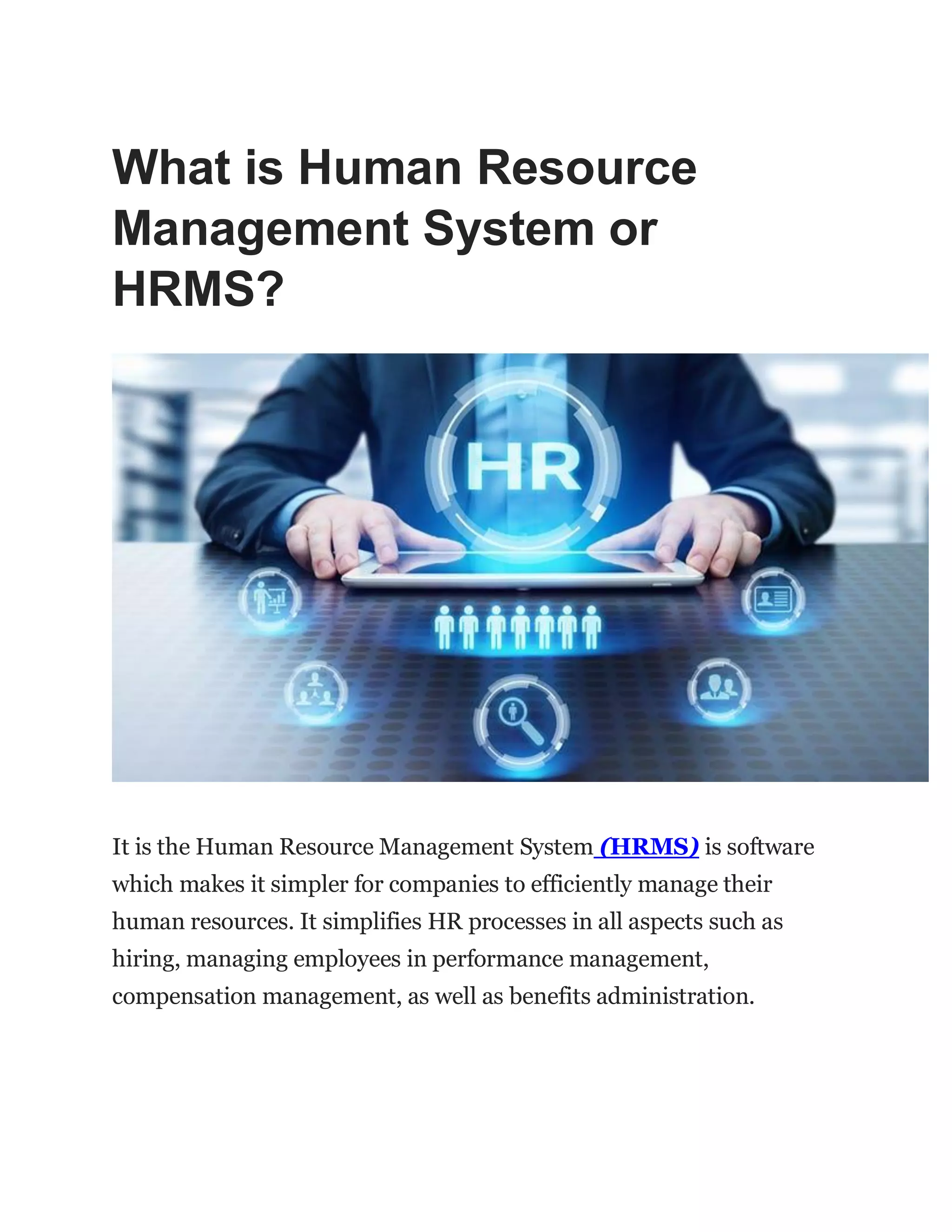 What is Human Resource Management System or HRMS.pdf
