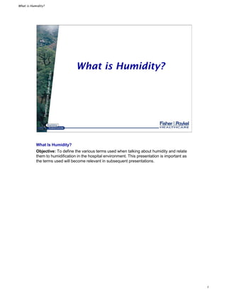 What is Humidity Presentation PDF | PDF