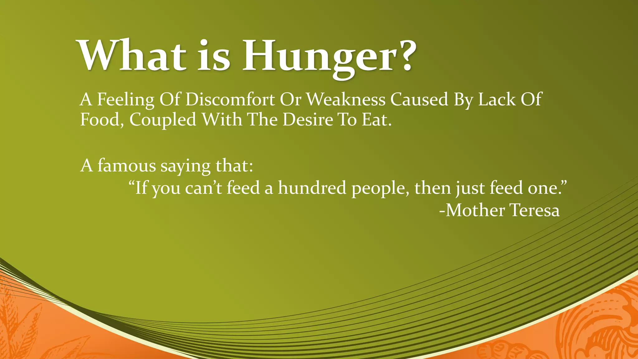 What is hunger By Muhammad Jahan Zeb | PPT