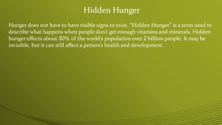 What is hunger By Muhammad Jahan Zeb | PPT