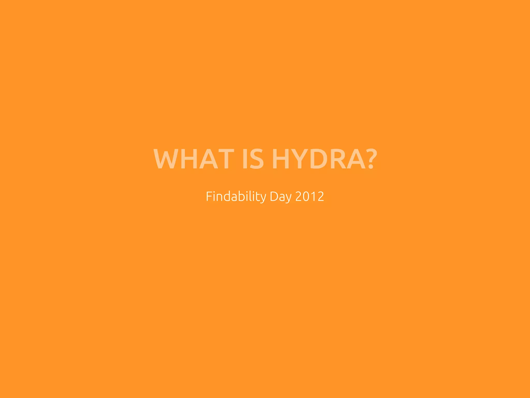 What is Hydra? | PDF | Computing | Technology & Computing