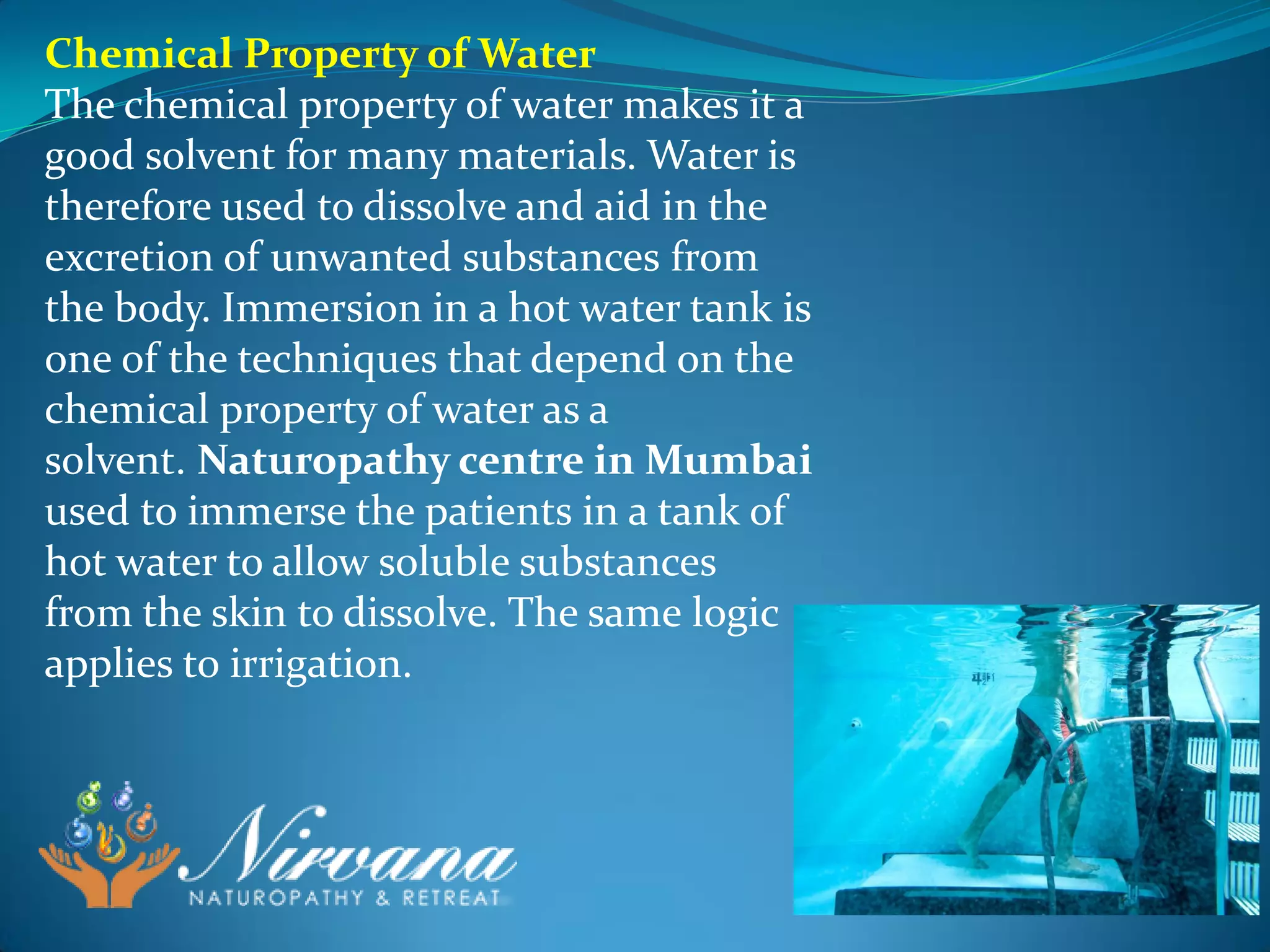 What is hydrotherapy relation between water and health | PDF | First ...
