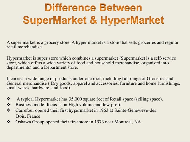 What is hypermarket