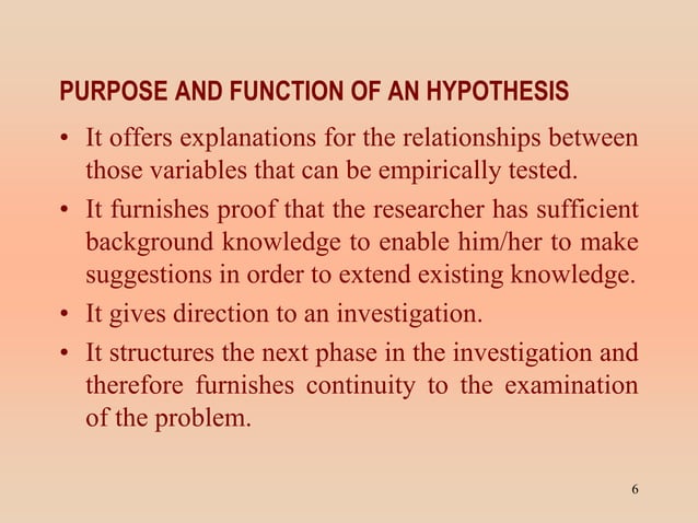 What is Hypotheses an introduction in hypothesis | PPT