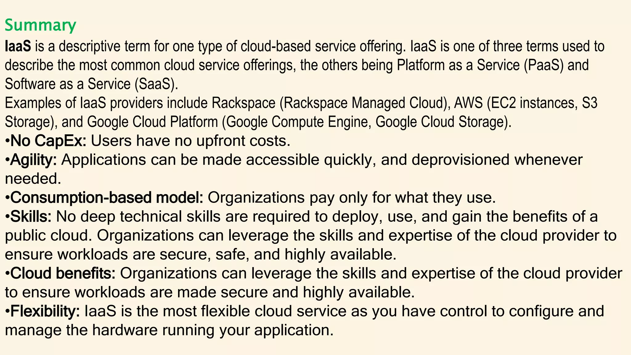 What is IAAS Explained infrastructure as a service | PPTX