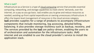 What is IAAS Explained infrastructure as a service | PPTX