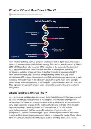 What is ICO and How Does it Work.pdf | SoluLab | PDF