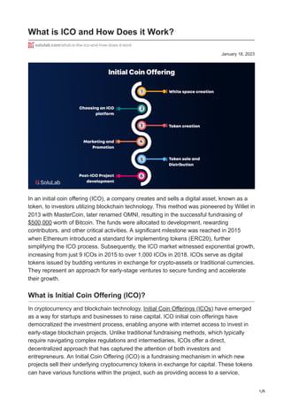 What is ICO and How Does it Work.pdf overview | PDF