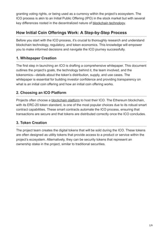 What is ICO and How Does it Work.pdf overview | PDF