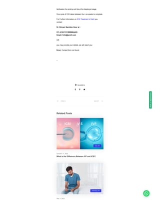 What is ICSI Treatment and Who is it For? | PDF