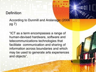 What is ict | PPTX | Internet | Computing