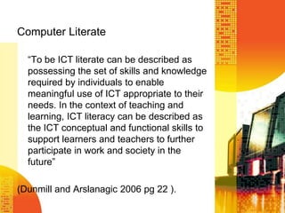 What is ict | PPTX | Internet | Computing