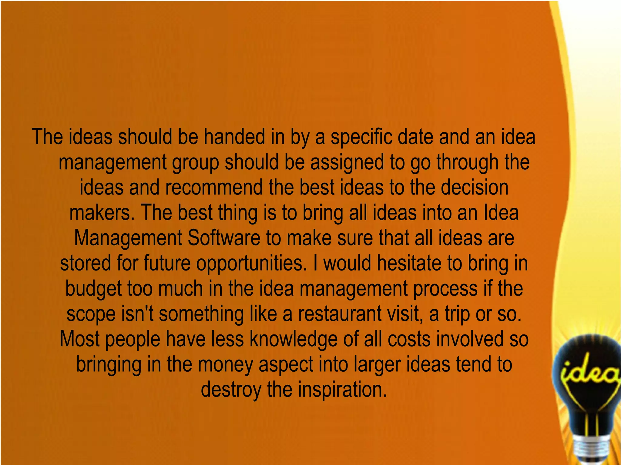 What is Idea Management? | PPT