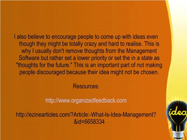 What is Idea Management? | PPT