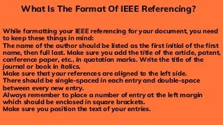 What is ieee referencing generator?