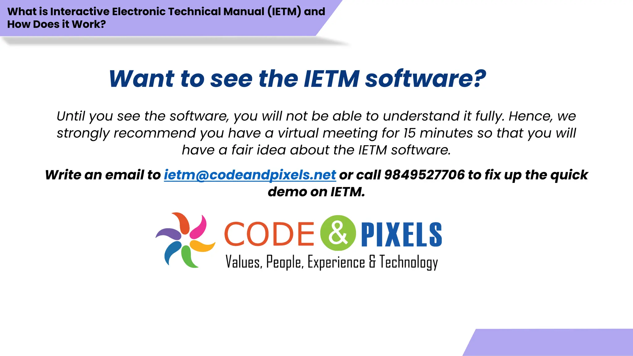 What is (IETM) Interactive Electronic Technical Manual and How Does it ...