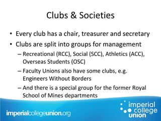 What Is Imperial College Union? | PPT