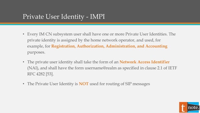 IMS Naming Identity | PPTX
