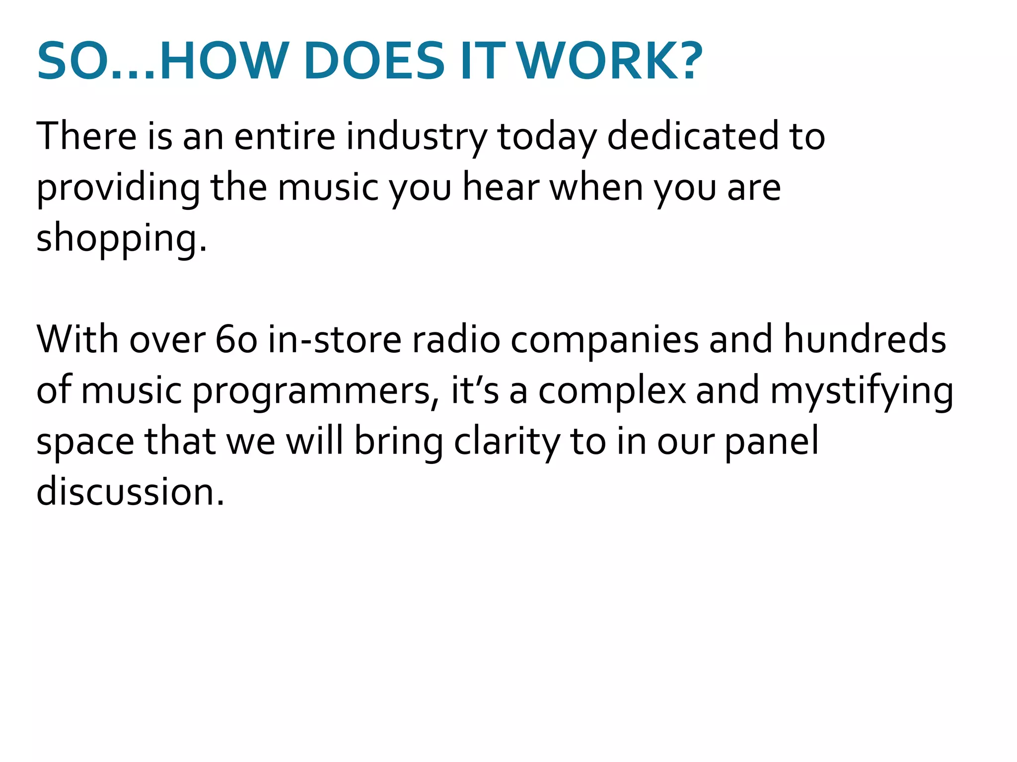 What is in store radio | PDF