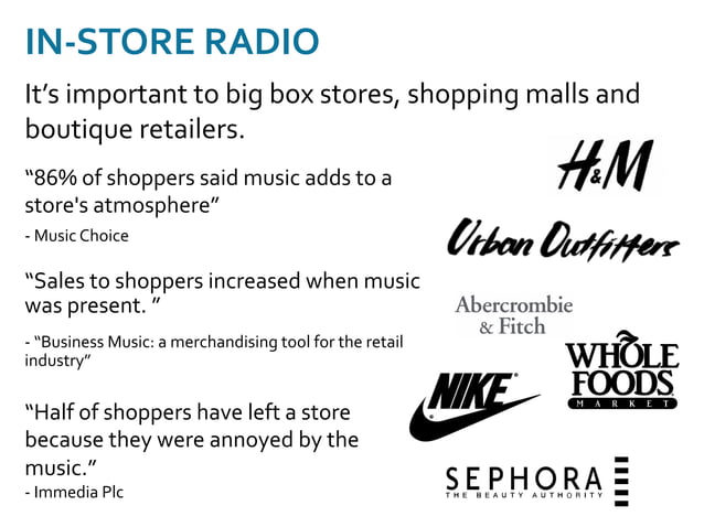 What is in store radio | PPT