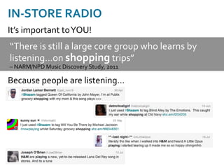 What is in store radio | PPT