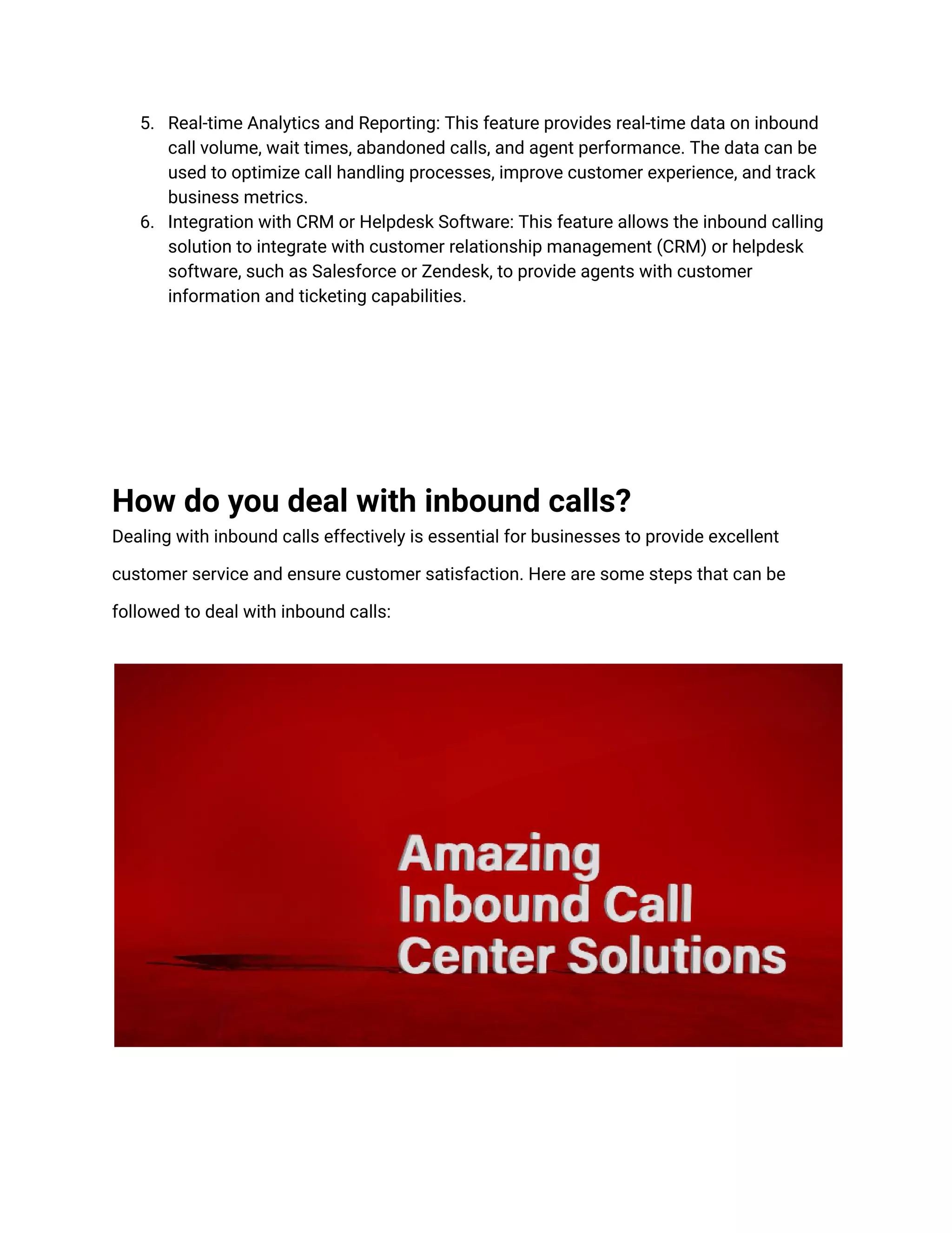 What is inbound calling solution.pdf | Web Conferencing | Computer Software and Applications