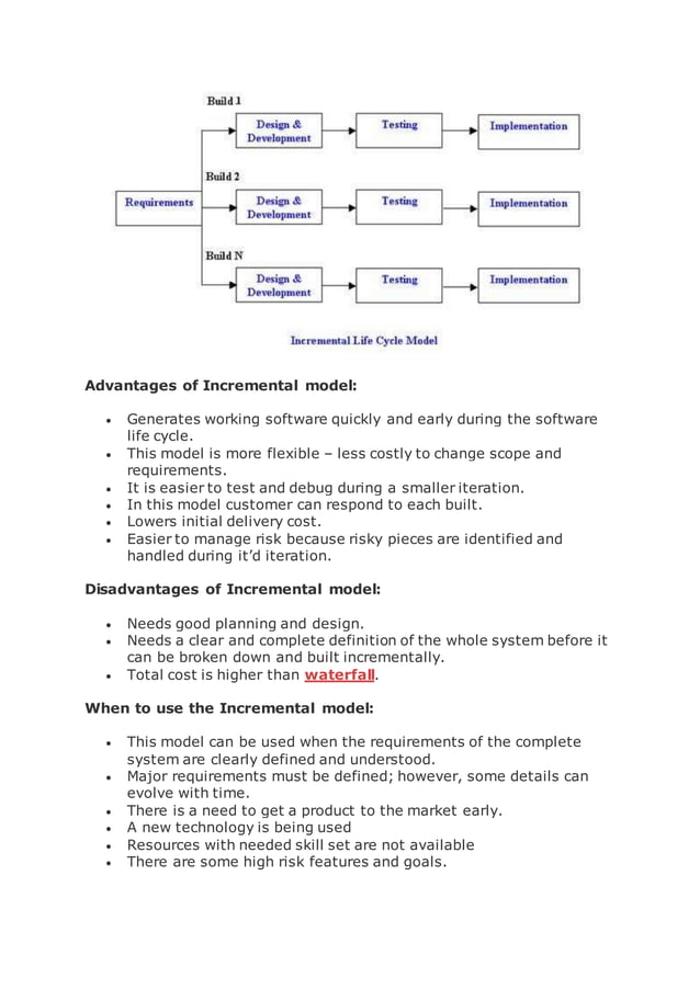What is incremental model | DOCX