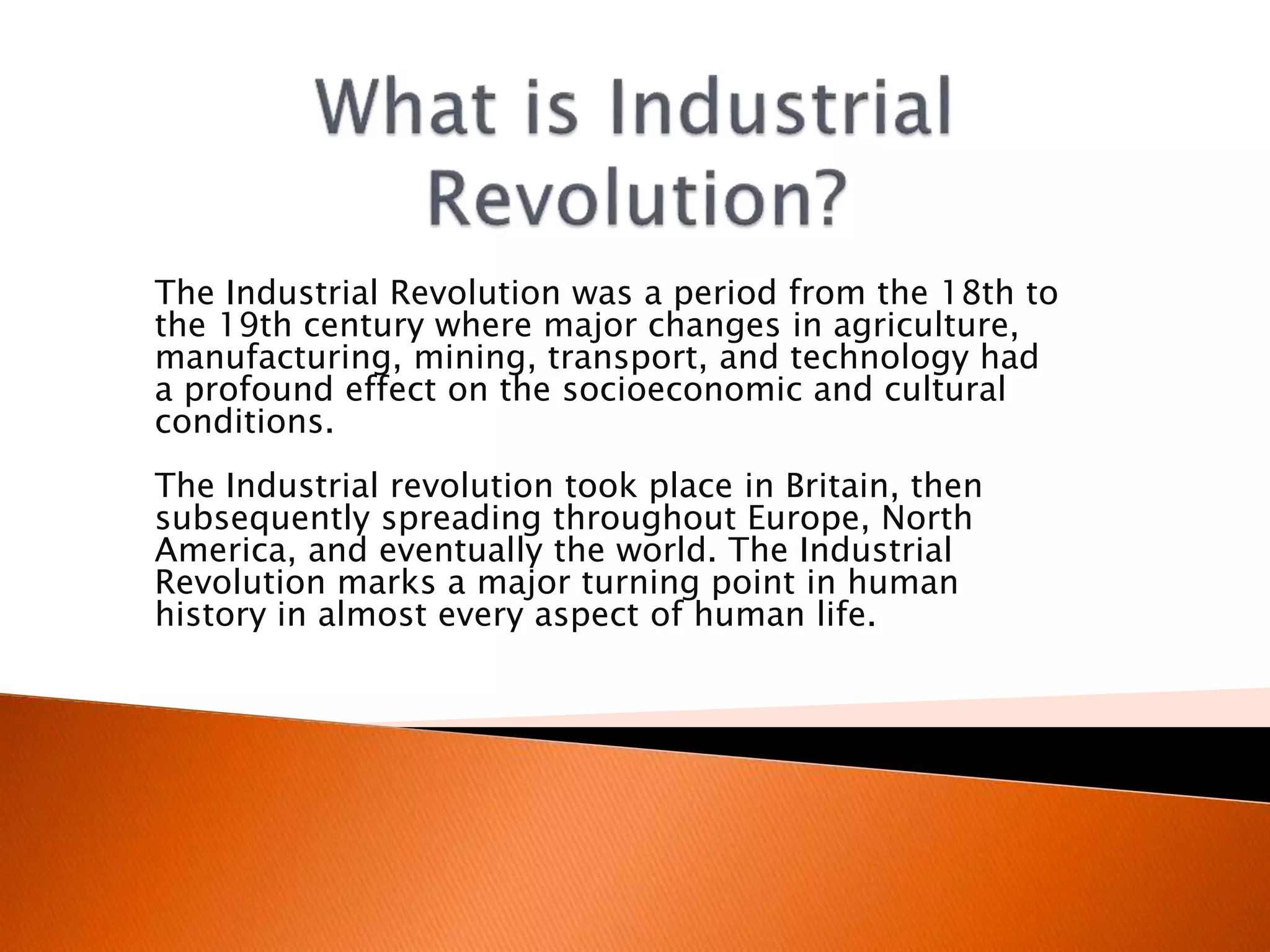 Industrial revolution | PPTX